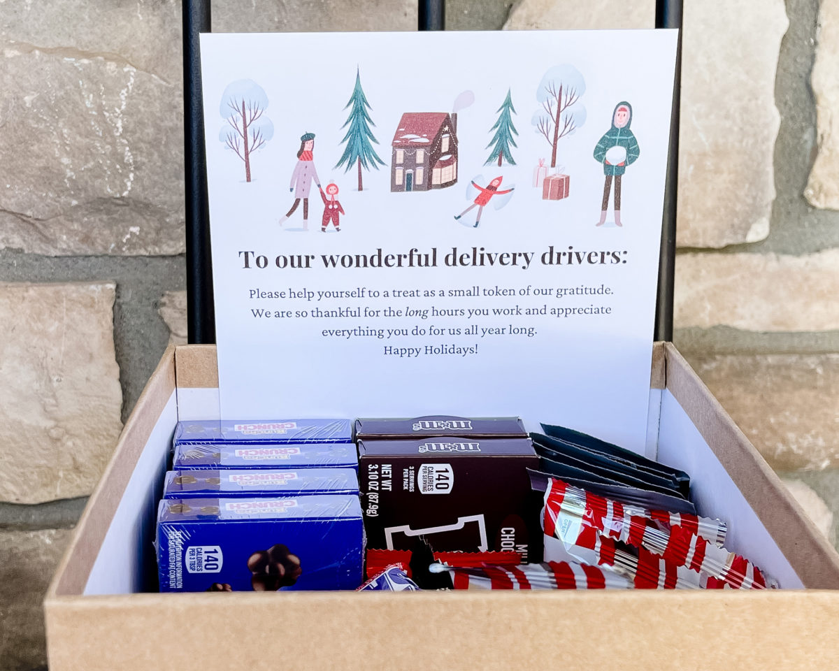 Free Printable: Thank You Sign for Delivery Drivers | Abbott Abode