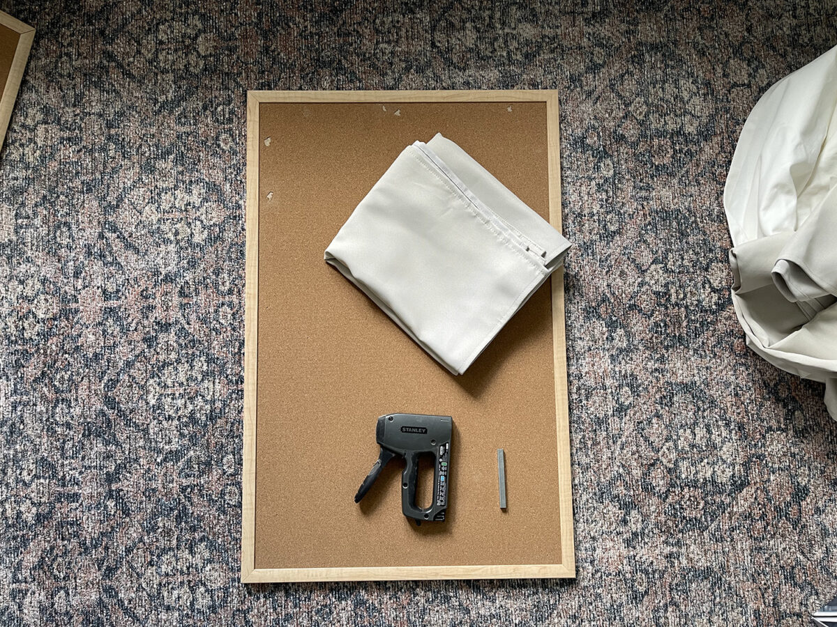 Easy DIY Linen Pinboard | Abbott Abode